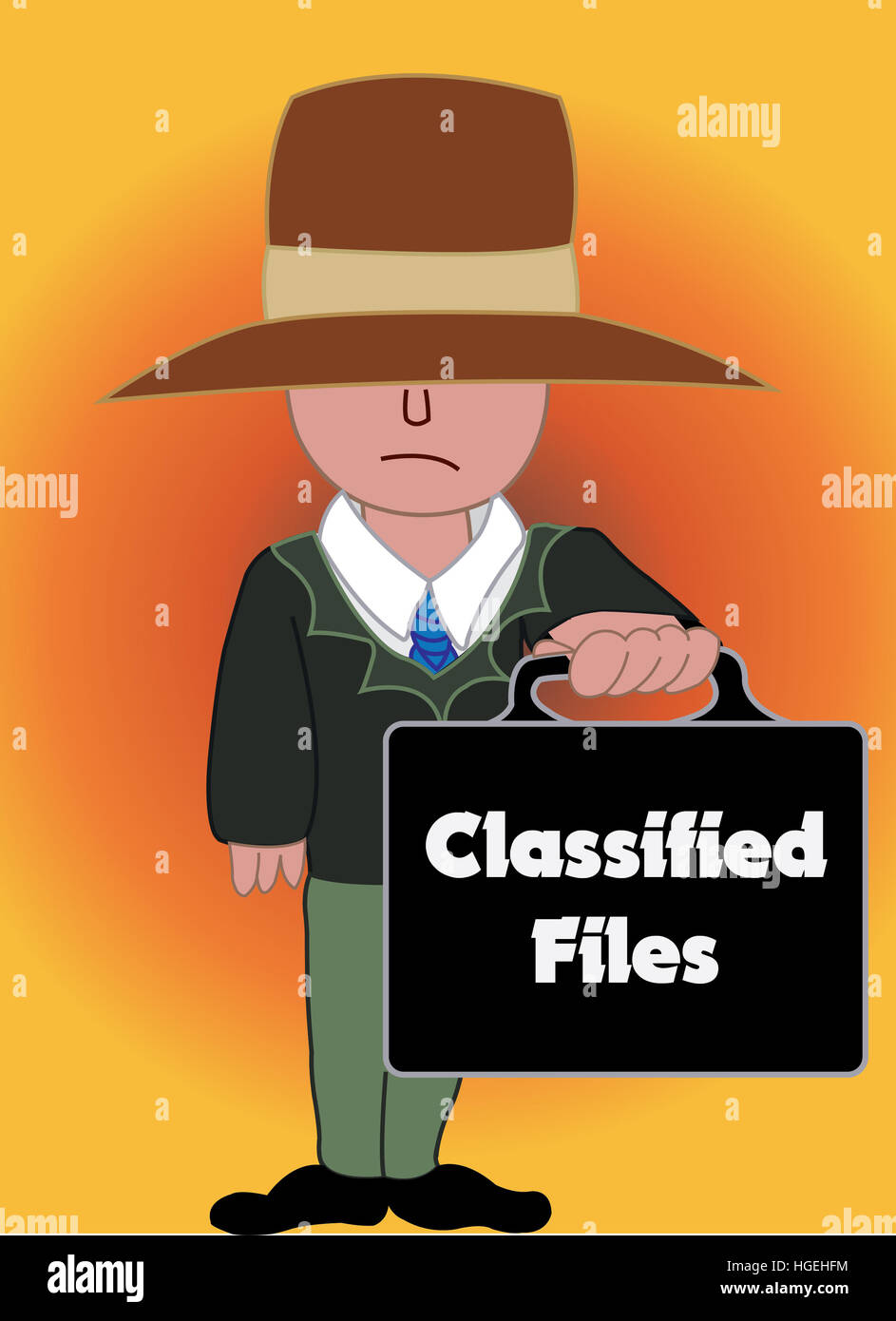 The secret Agent Stock Photo - Alamy