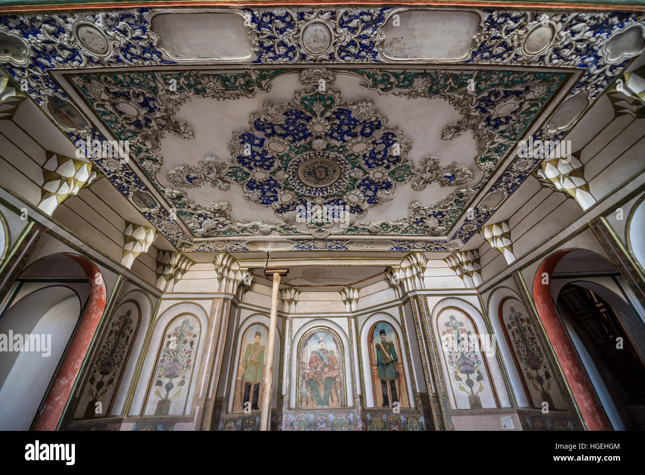 Interior of 19th century Borujerdi House designed by Ustad Ali Maryam ...