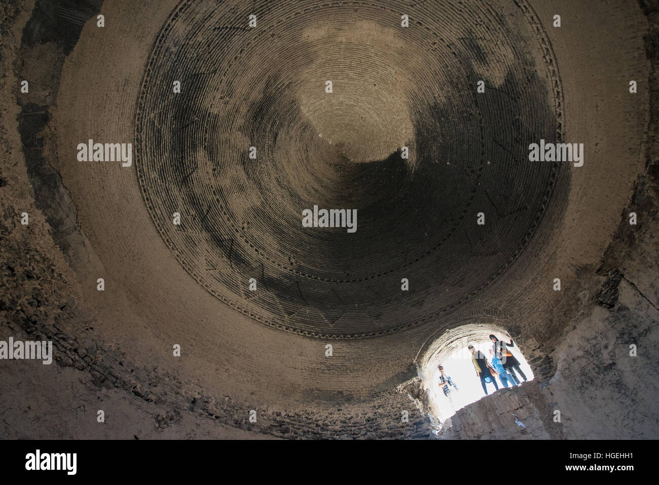 Inside the ancient type of evaporative cooler called Yakhchal, also ...