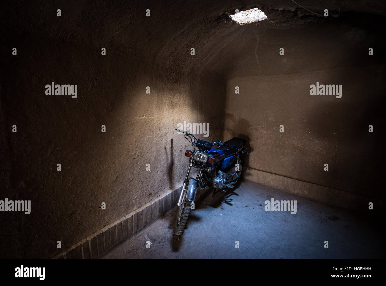 Honda CG125 motorcycle in Kashan city, capital of Kashan County of Iran ...