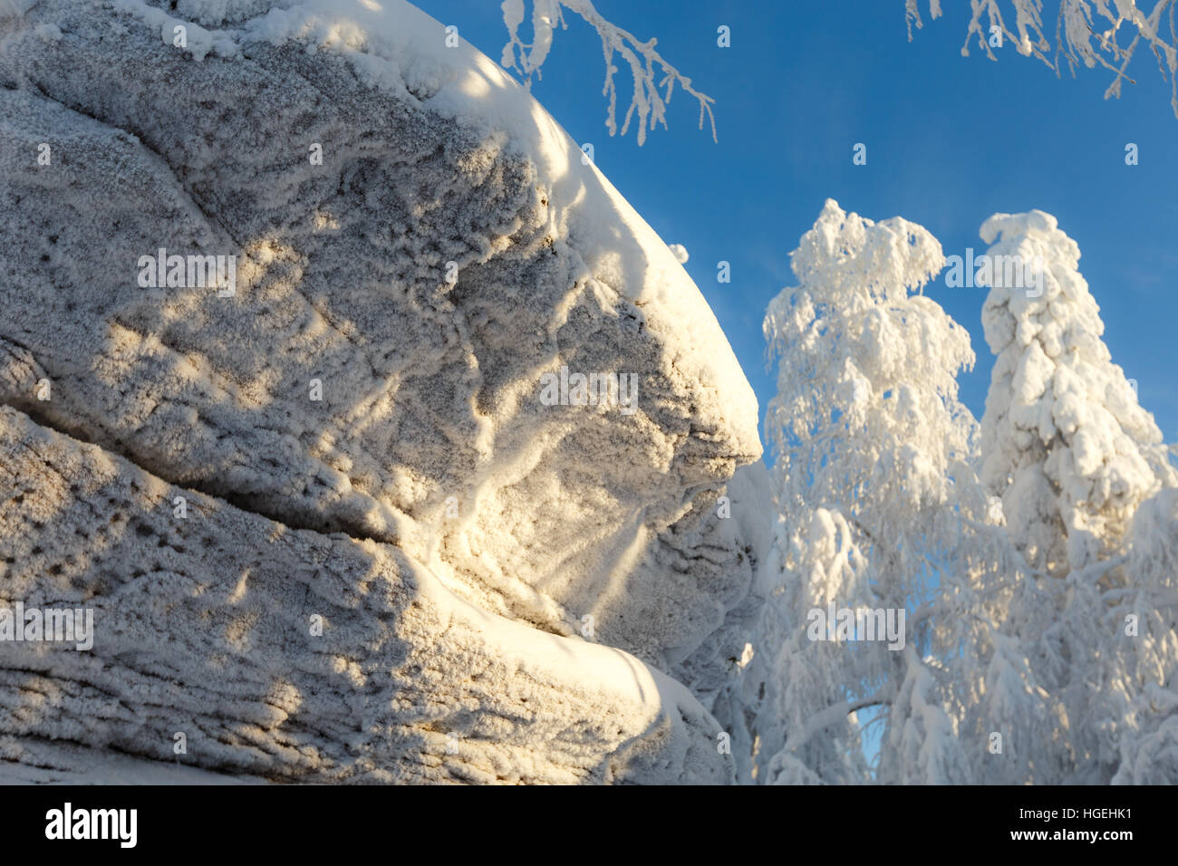 Ural mountains russia snow trees hi-res stock photography and images ...
