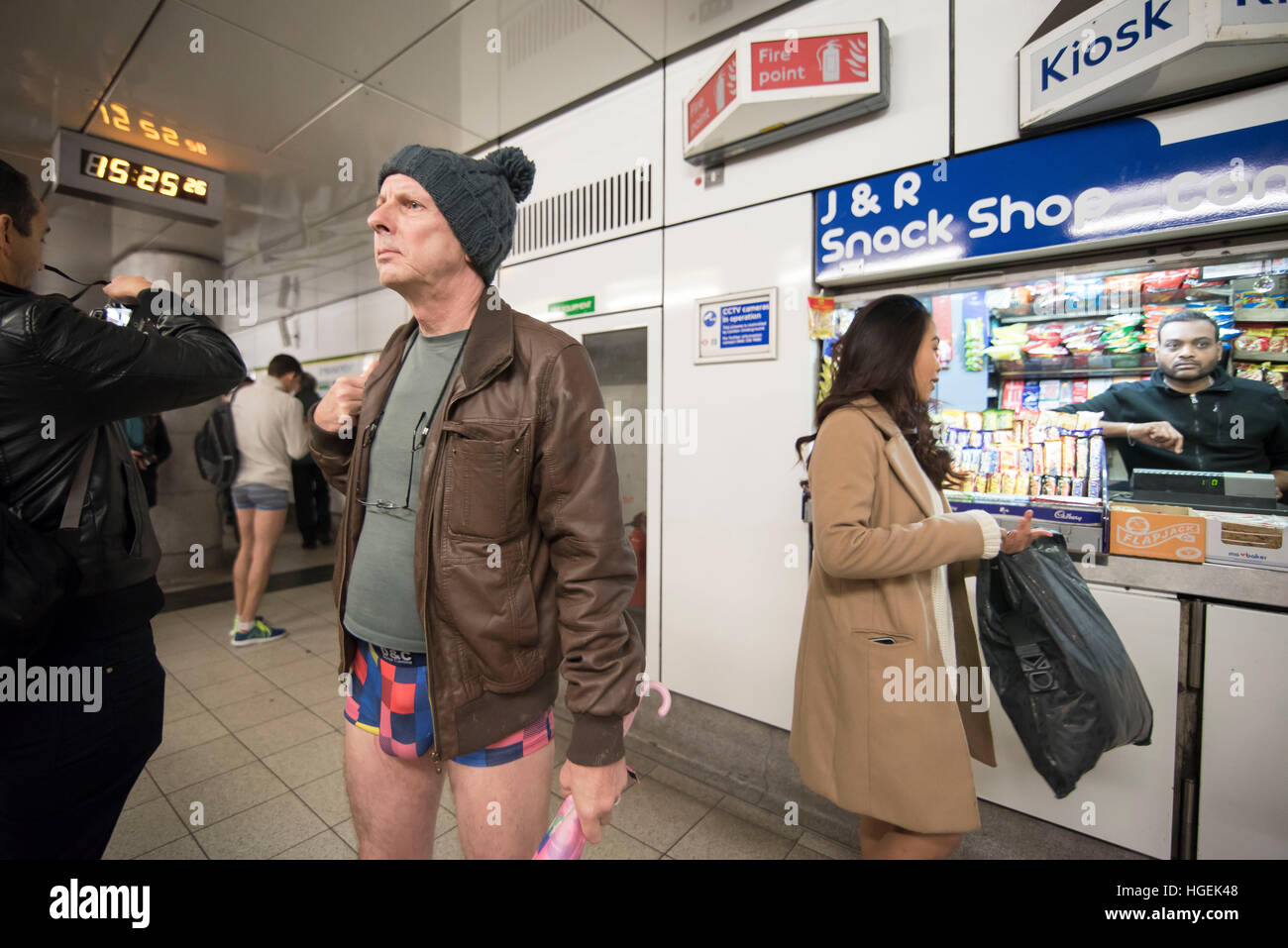 No pants day tube ride london hi-res stock photography and images - Alamy