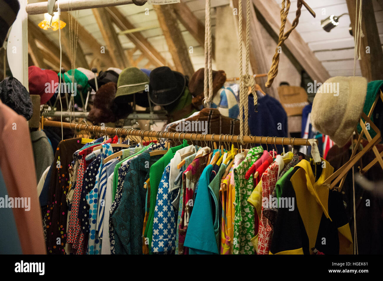 Vintage shop clothes hi-res stock photography and images - Alamy