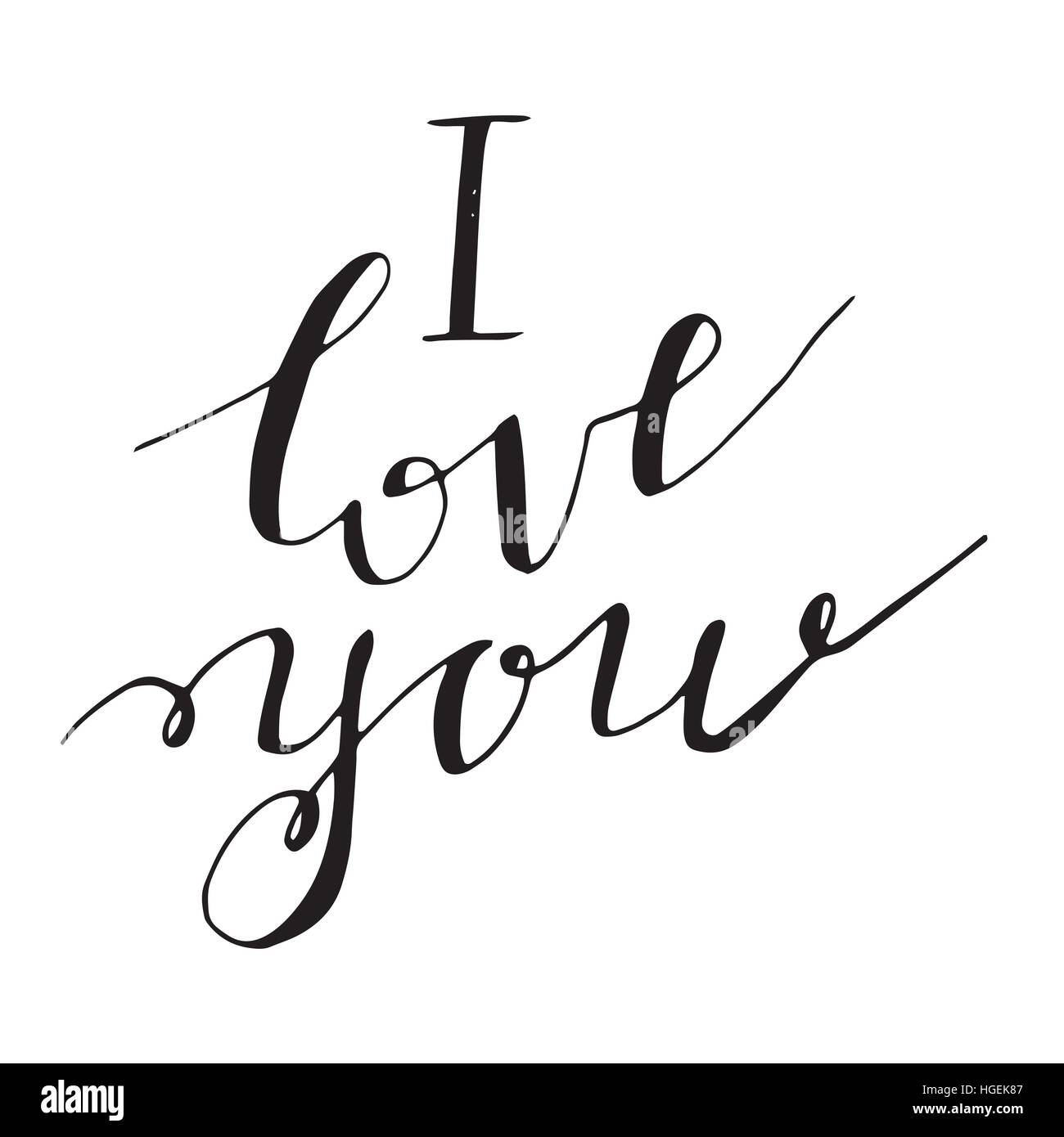 I love youValentines day greeting card w Stock Vector Image & Art - Alamy