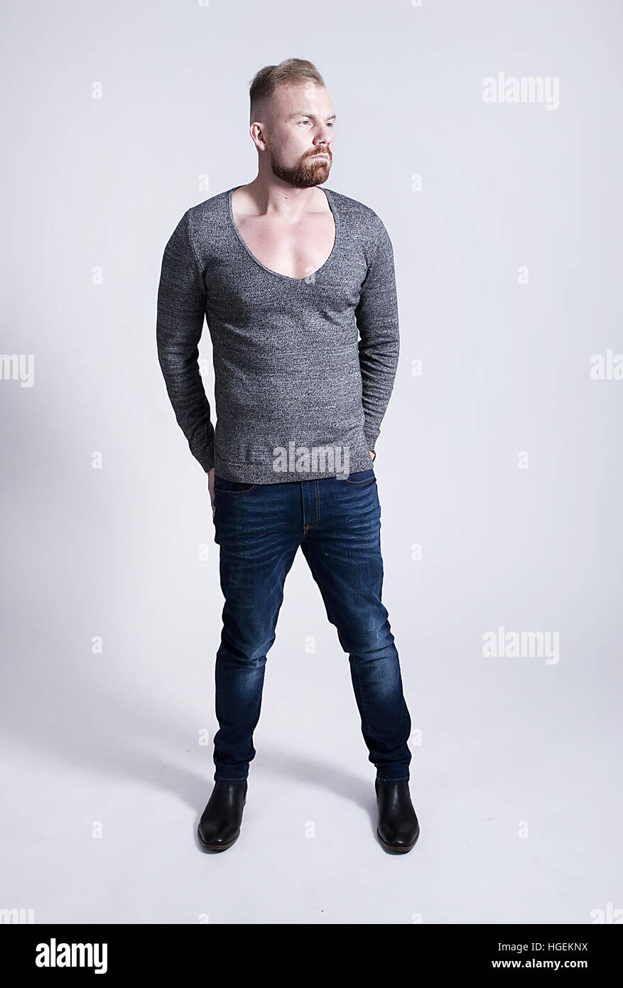 Great Body, Muscly Chest, Natural Good looking man Stock Photo - Alamy