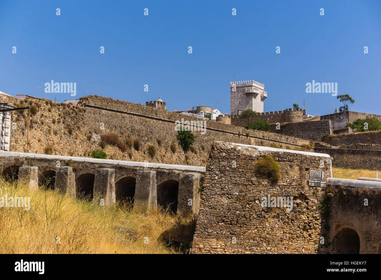 Castle, Estremoz, Portugal. The region around Estremoz has been ...