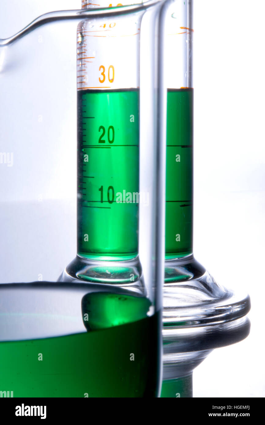 Abstract chemistry glassware Stock Photo - Alamy