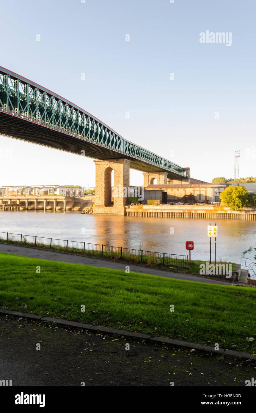 Queen Alexandra Bridge (1909), spanning the River Wear in Sunderland ...