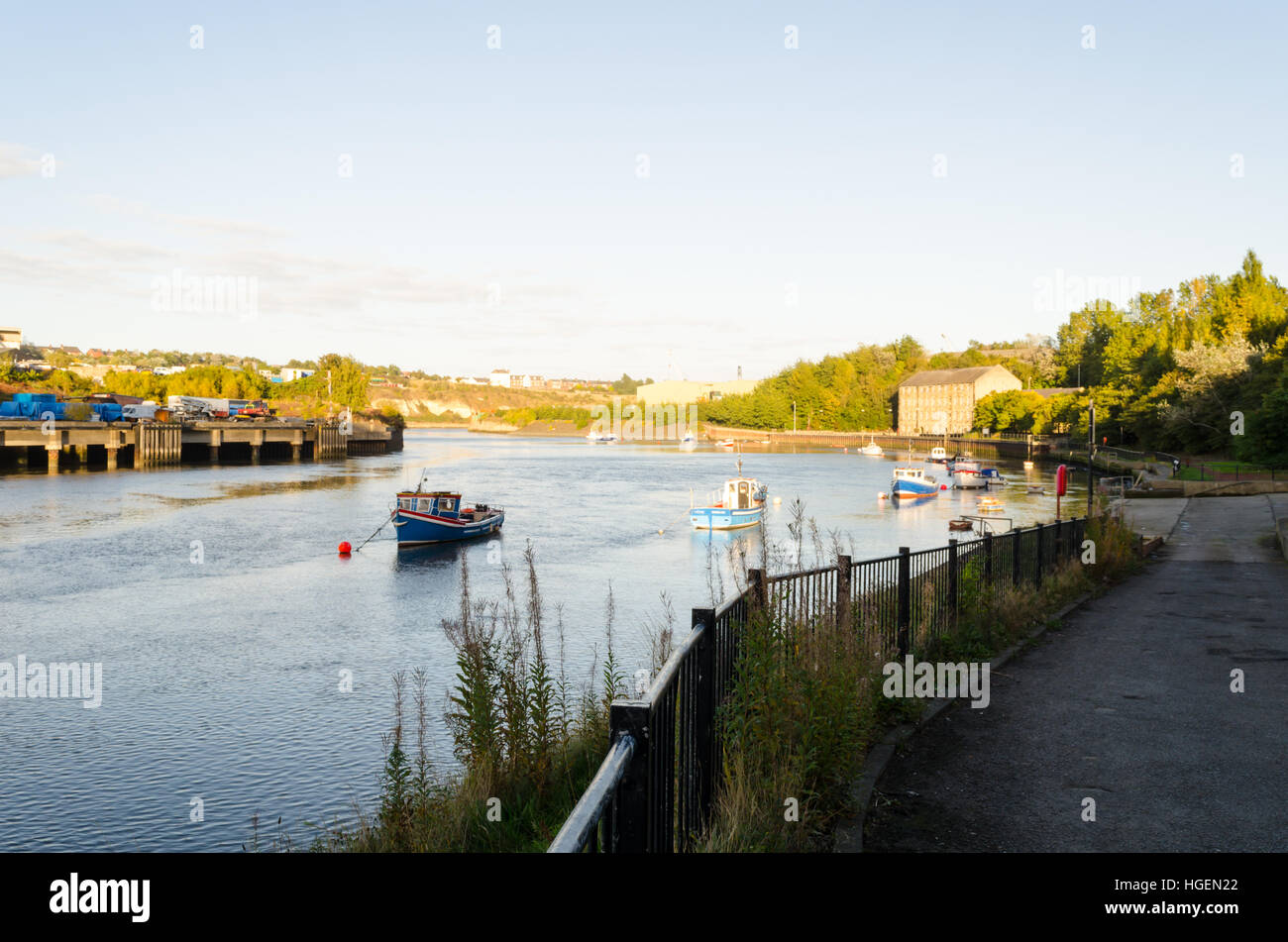 View Looking East Down the River Wear from Beneath the Queen Alexandra ...