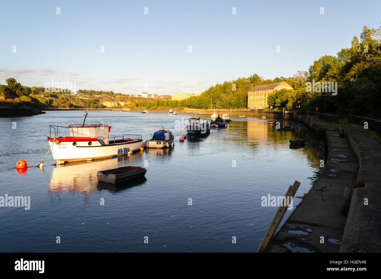 View Looking East Down the River Wear from Beneath the Queen Alexandra ...