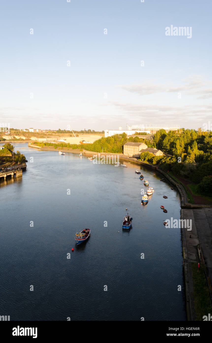 View Looking East Down the River Wear from the Pedestrian Walkway of ...