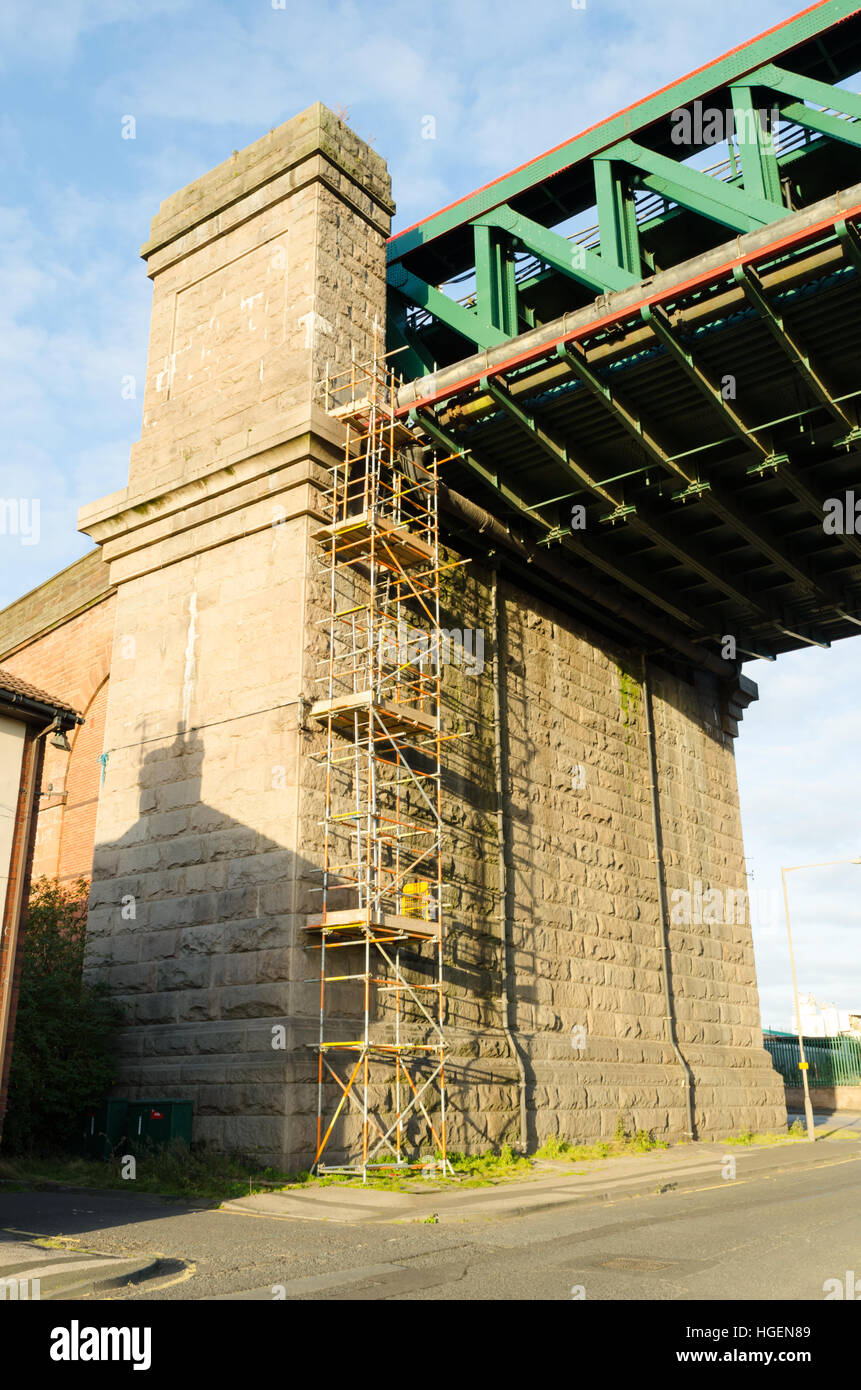 A North-side Support of the Queen Alexandra Bridge (1909), Sunderland ...
