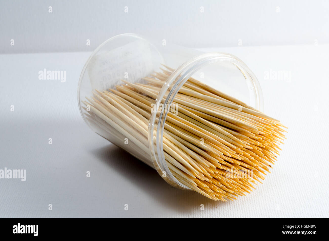 A Close-up Studio Photograph of Cocktail Sticks in a Container Stock ...