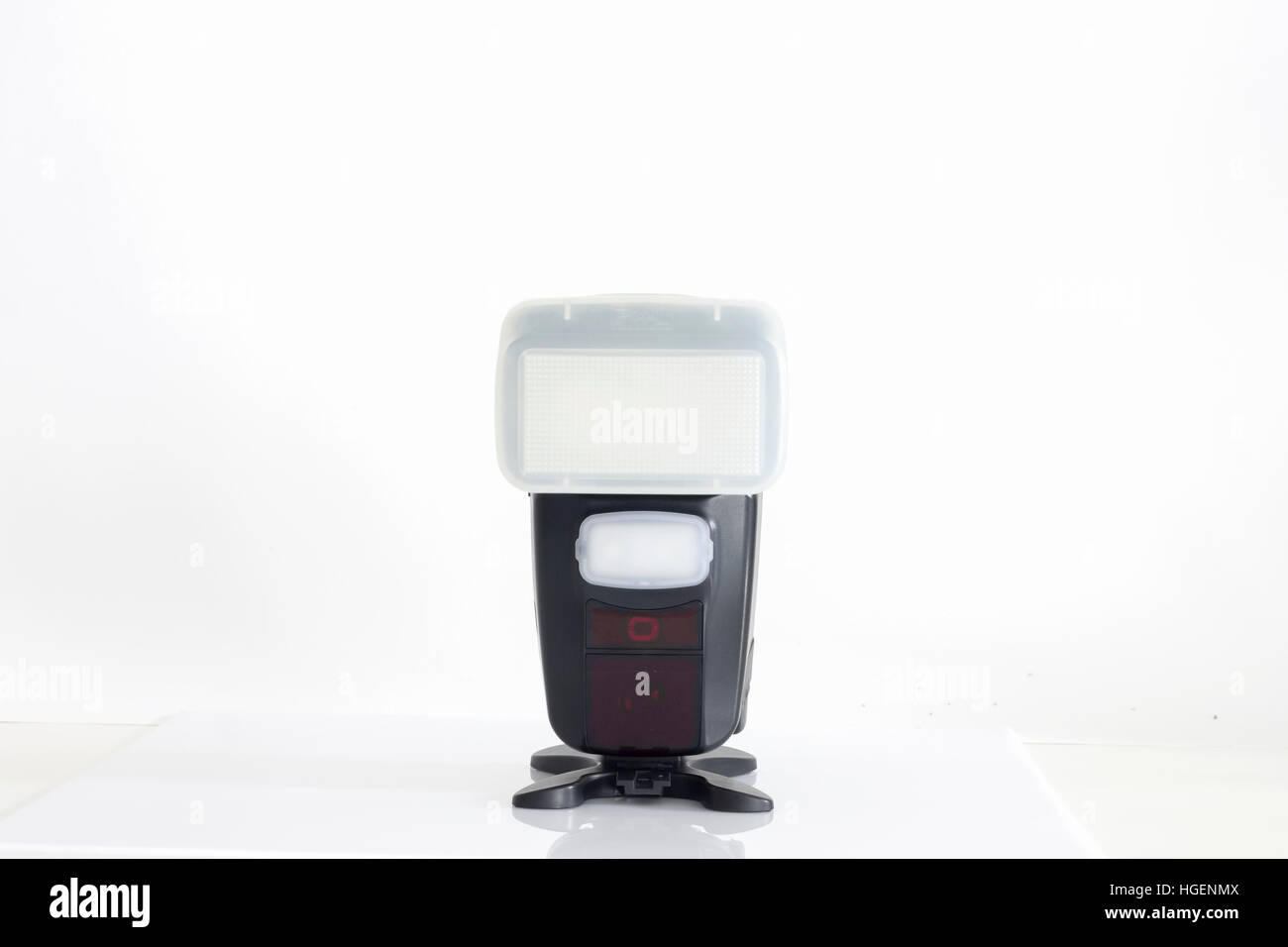 Photo camera flash isolated on white background Stock Photo - Alamy