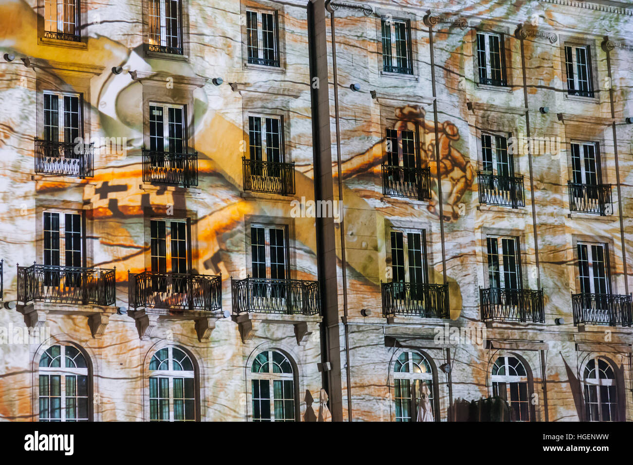 Projected image wall hi-res stock photography and images - Alamy