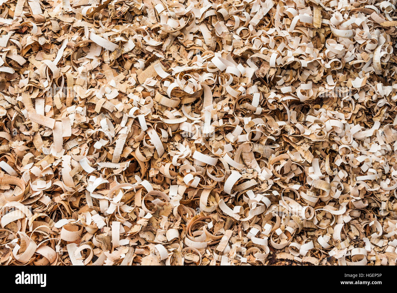 Pile of Wood Flakes Background/ Texture Stock Photo - Alamy