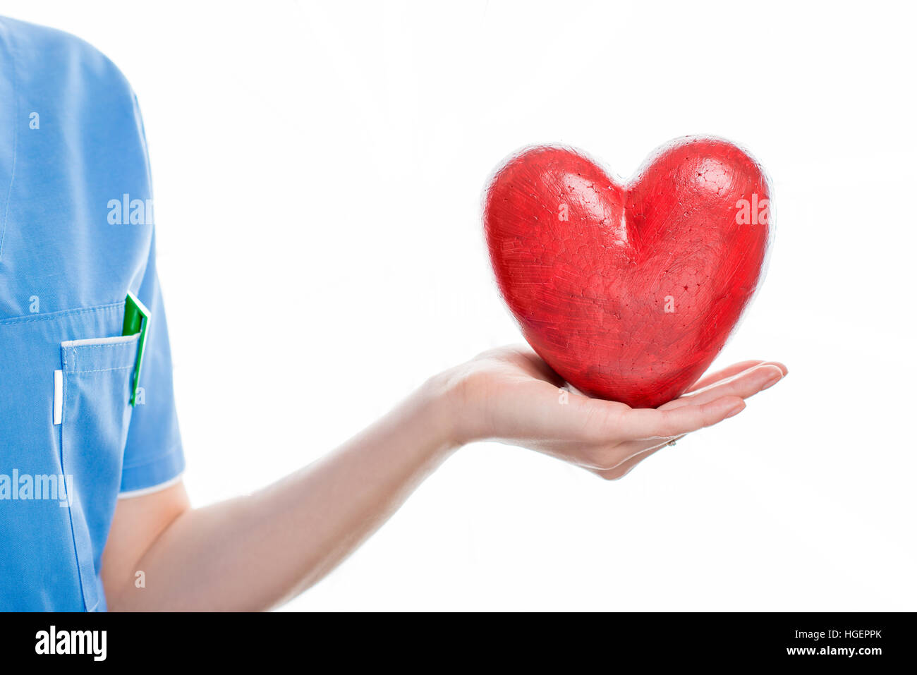 Cardiologist with heart shape Stock Photo - Alamy