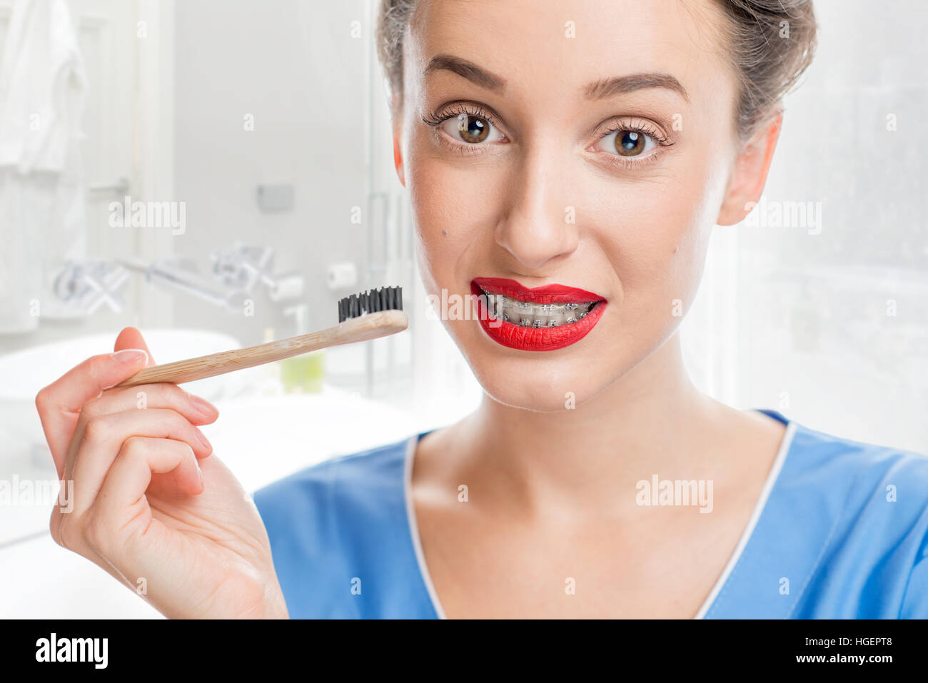 Braces teeth hi-res stock photography and images - Alamy