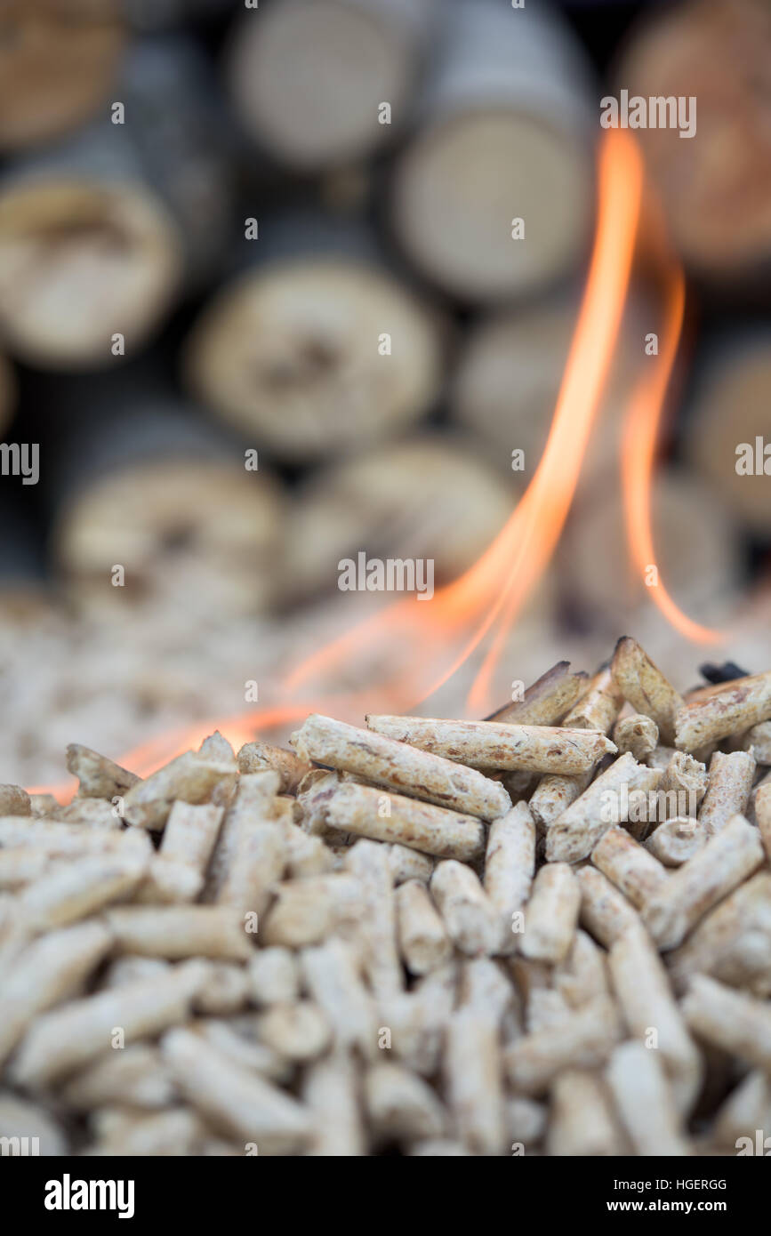 Fir pellets biomass fireplace alternative hi-res stock photography and ...