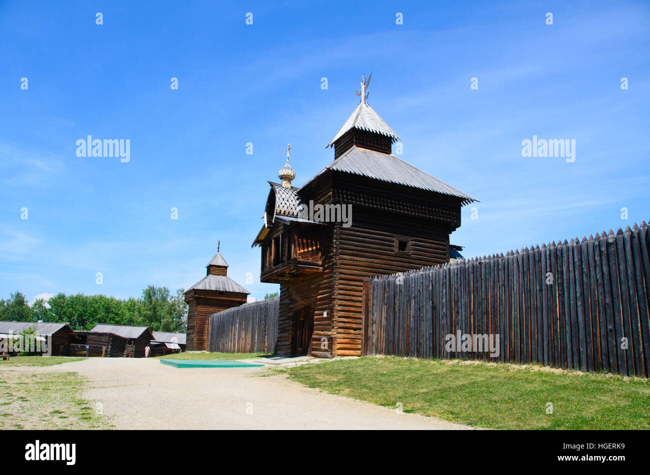 Taltsy museum wooden architecture hi-res stock photography and images ...