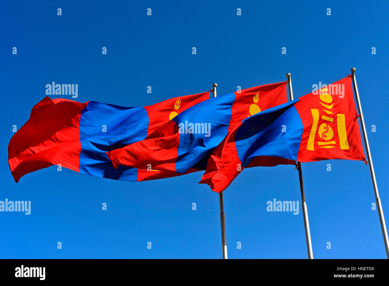 Mongolia national flag High Resolution Stock Photography and Images - Alamy