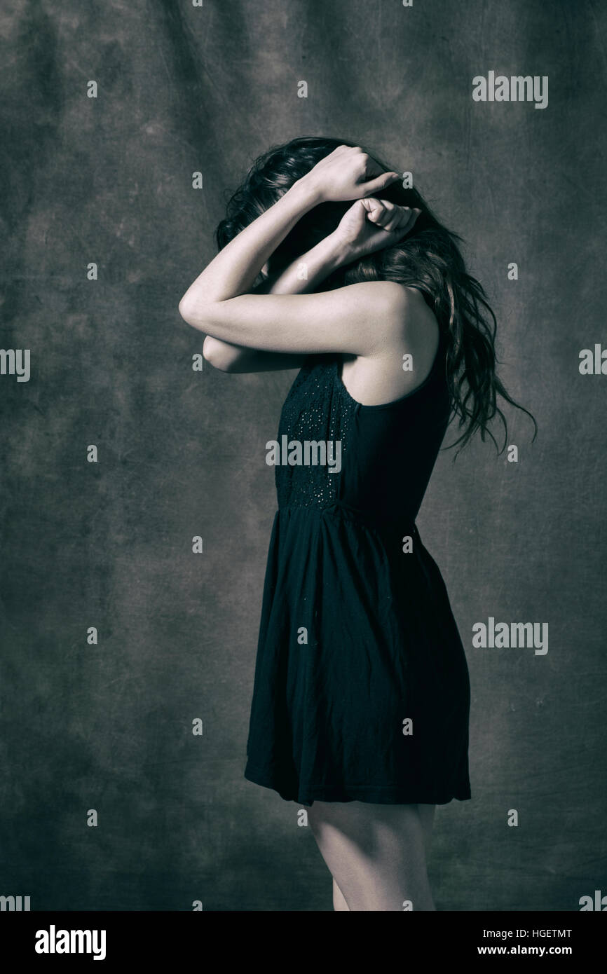 Woman Scared Profile