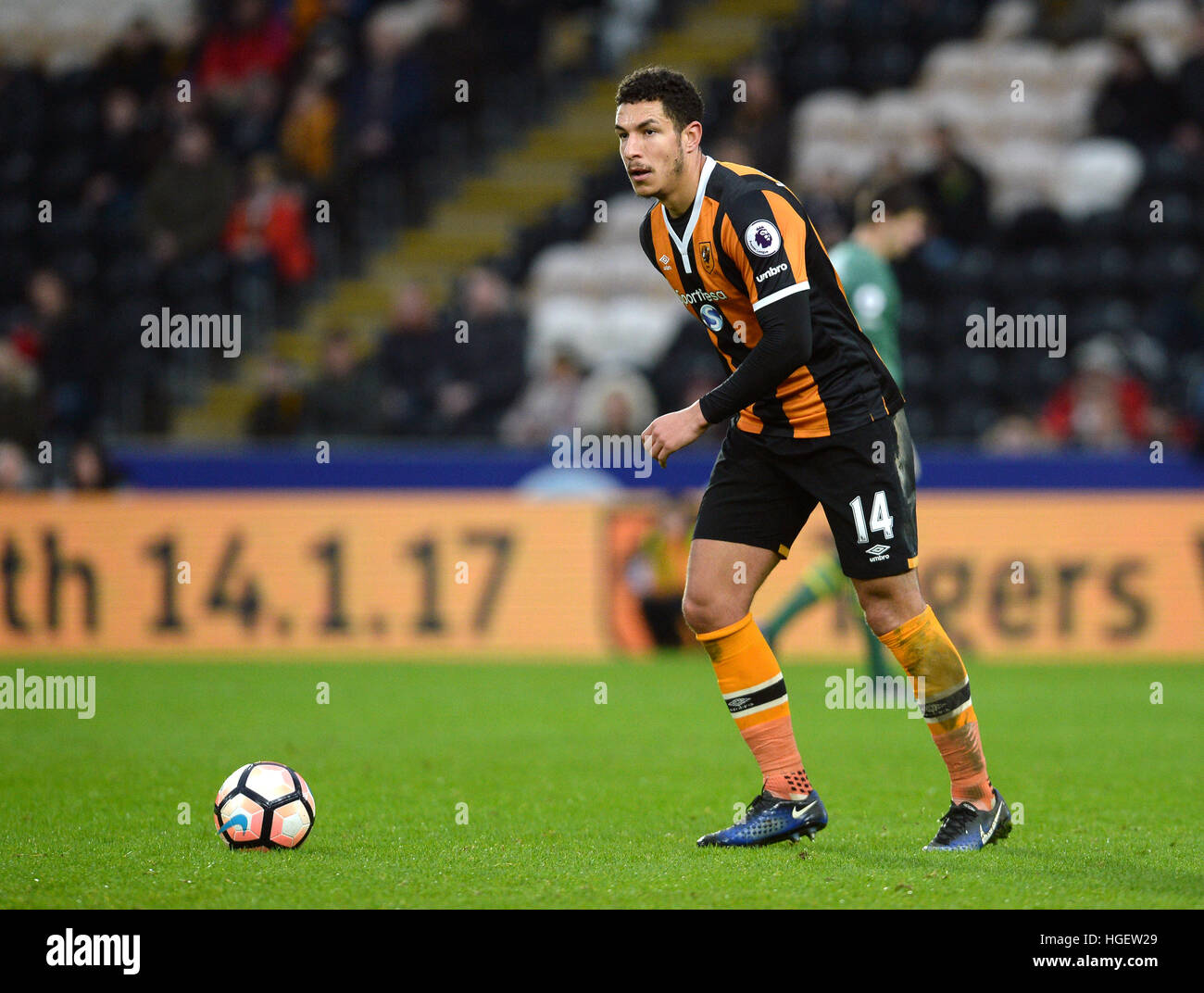 Hull City's Jake Livermore during the Emirates FA Cup, Third Round ...