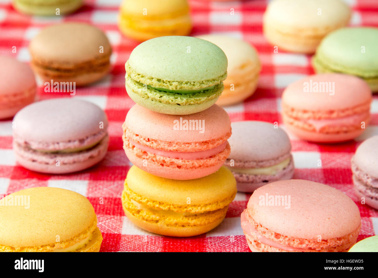 Candy on colorful tablecloth hi-res stock photography and images - Alamy