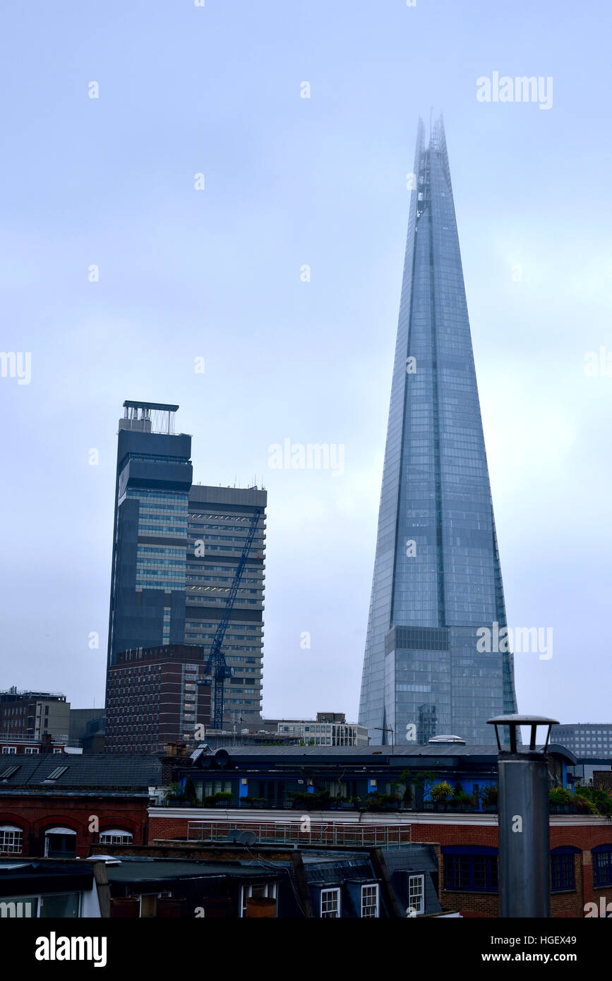 The shard building over rooftops in the city of London Stock Photo - Alamy