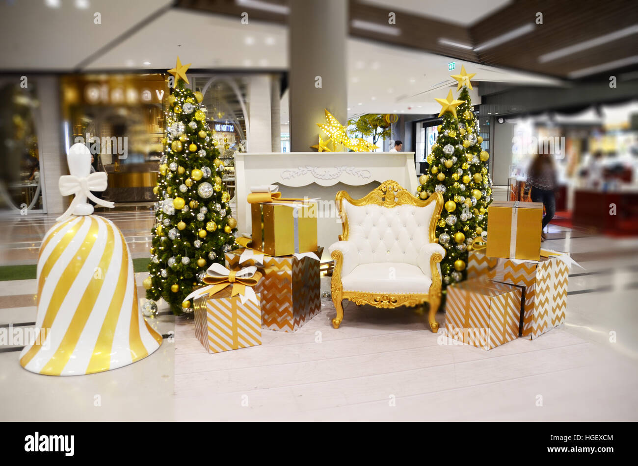 luxury vintage chair for Christmas celebration Stock Photo - Alamy