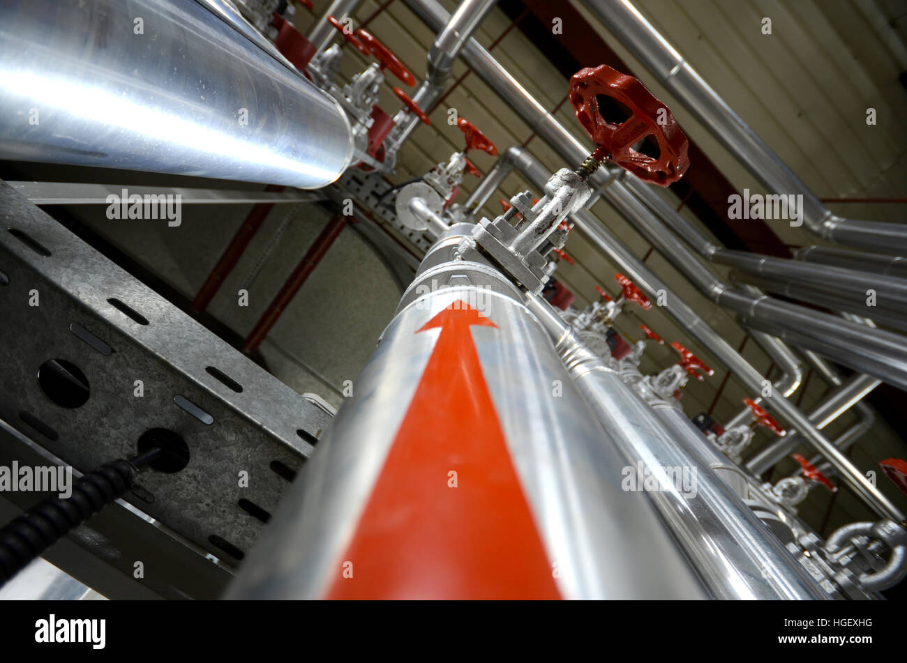 Industry oil and gas pipes, concept of industry systems, steel ...