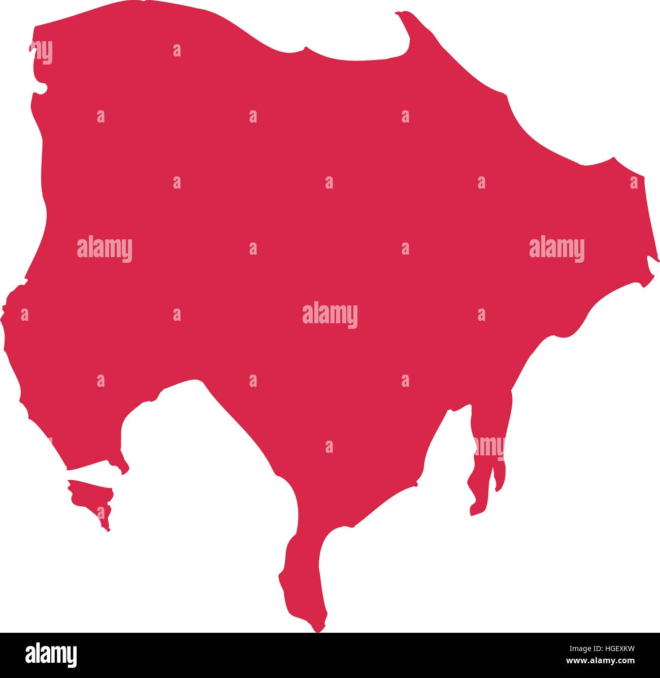 Djerba map silhouette Stock Vector Image & Art - Alamy