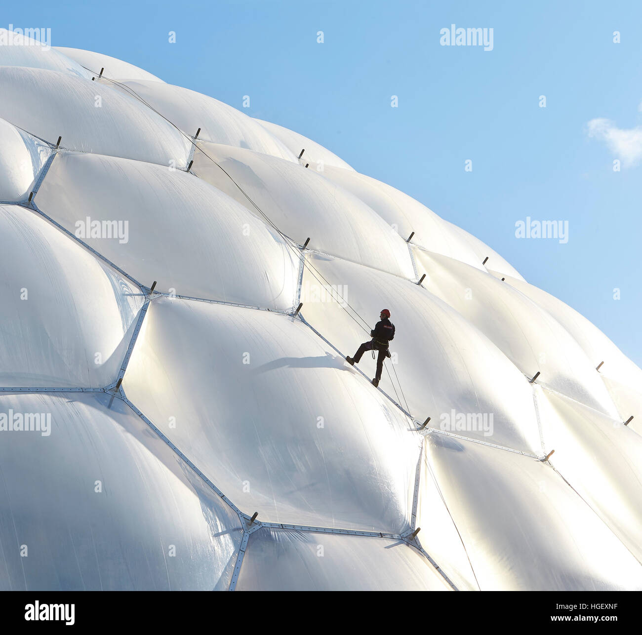 Eden project biome silhouette hi-res stock photography and images - Alamy