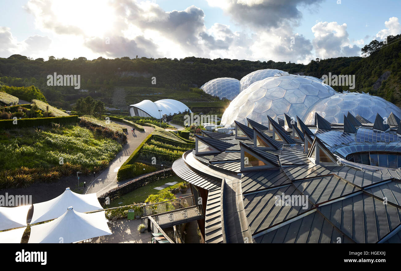 Eden project biome silhouette hi-res stock photography and images - Alamy