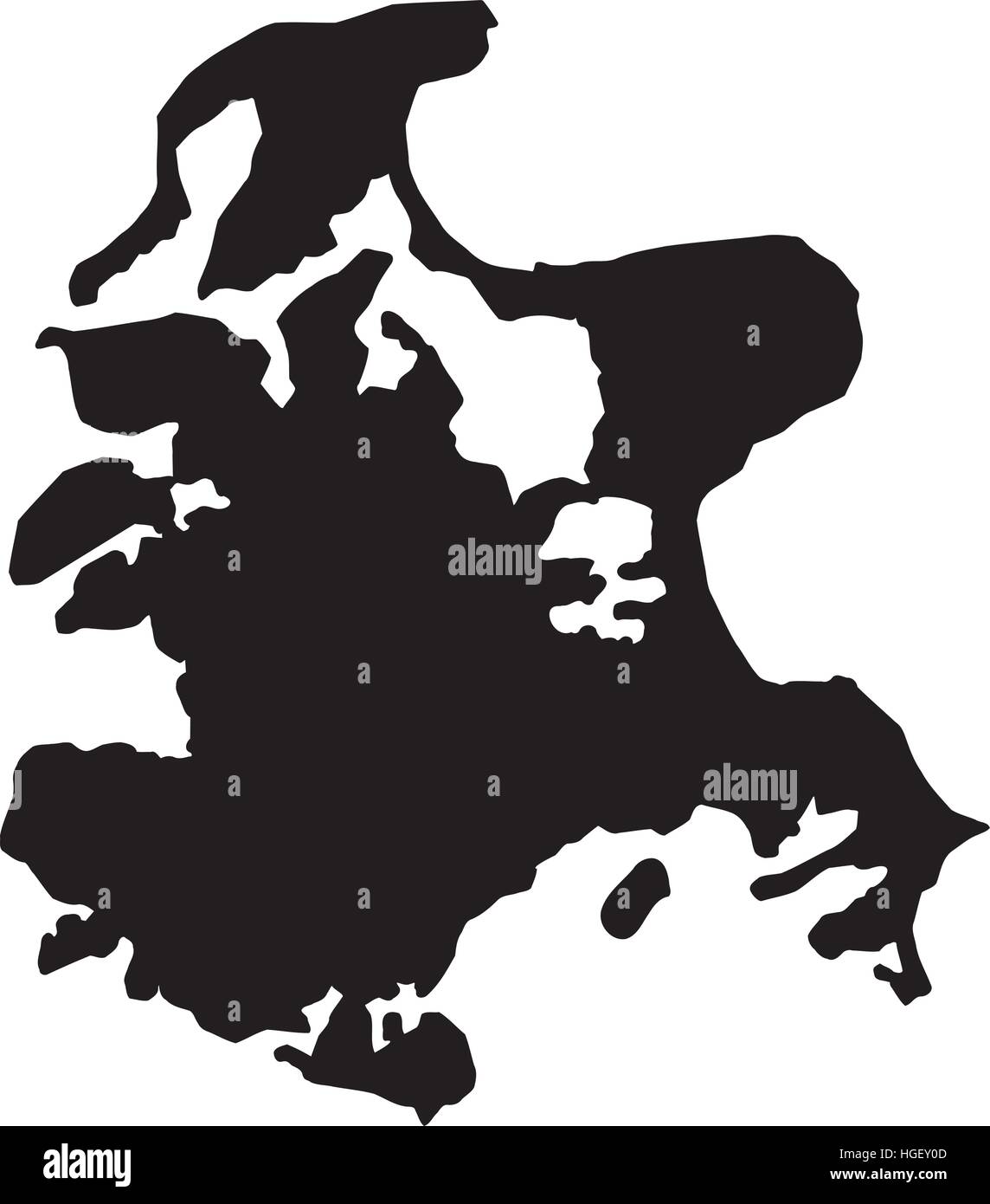 Ruegen map silhouette Stock Vector Image & Art - Alamy