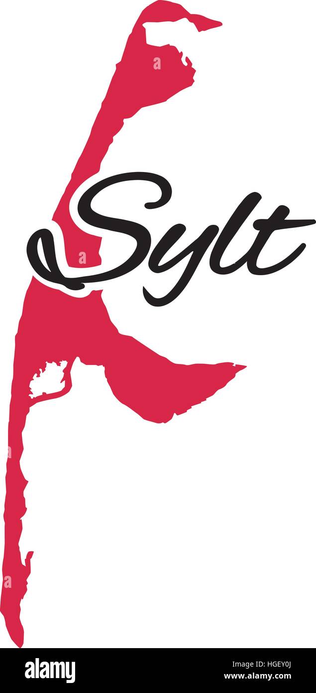 Sylt island map Stock Vector Image & Art - Alamy