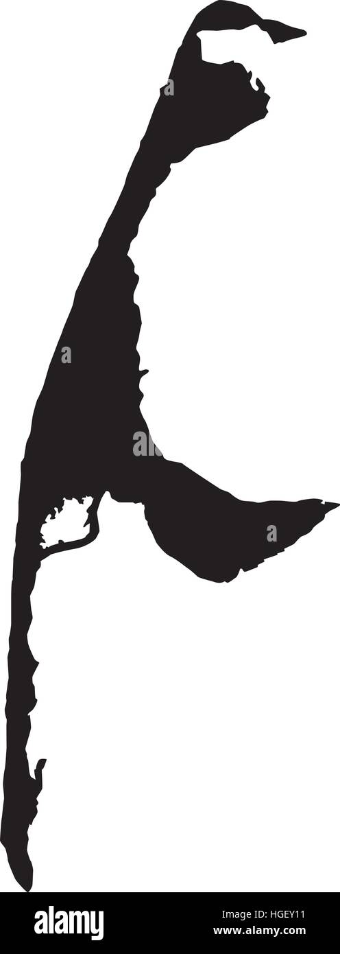 Sylt map silhouette Stock Vector Image & Art - Alamy