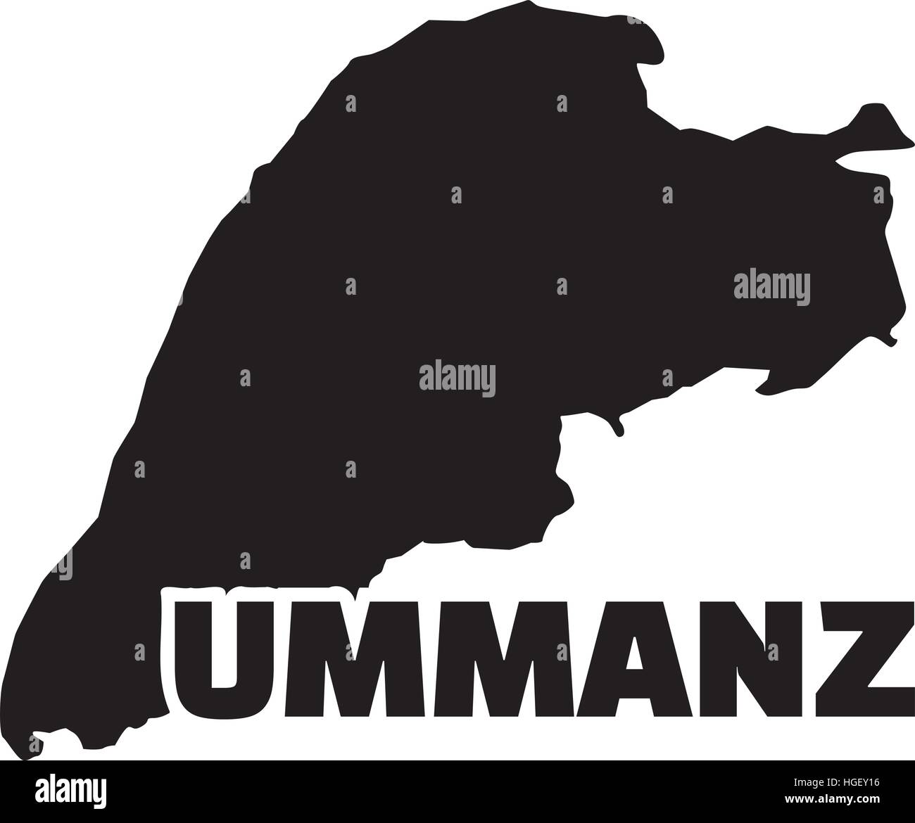 Ummanz map with name Stock Vector Image & Art - Alamy