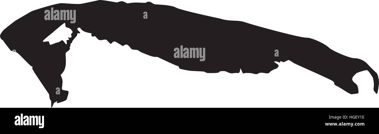 Wangerooge map silhouette Stock Vector Image & Art - Alamy