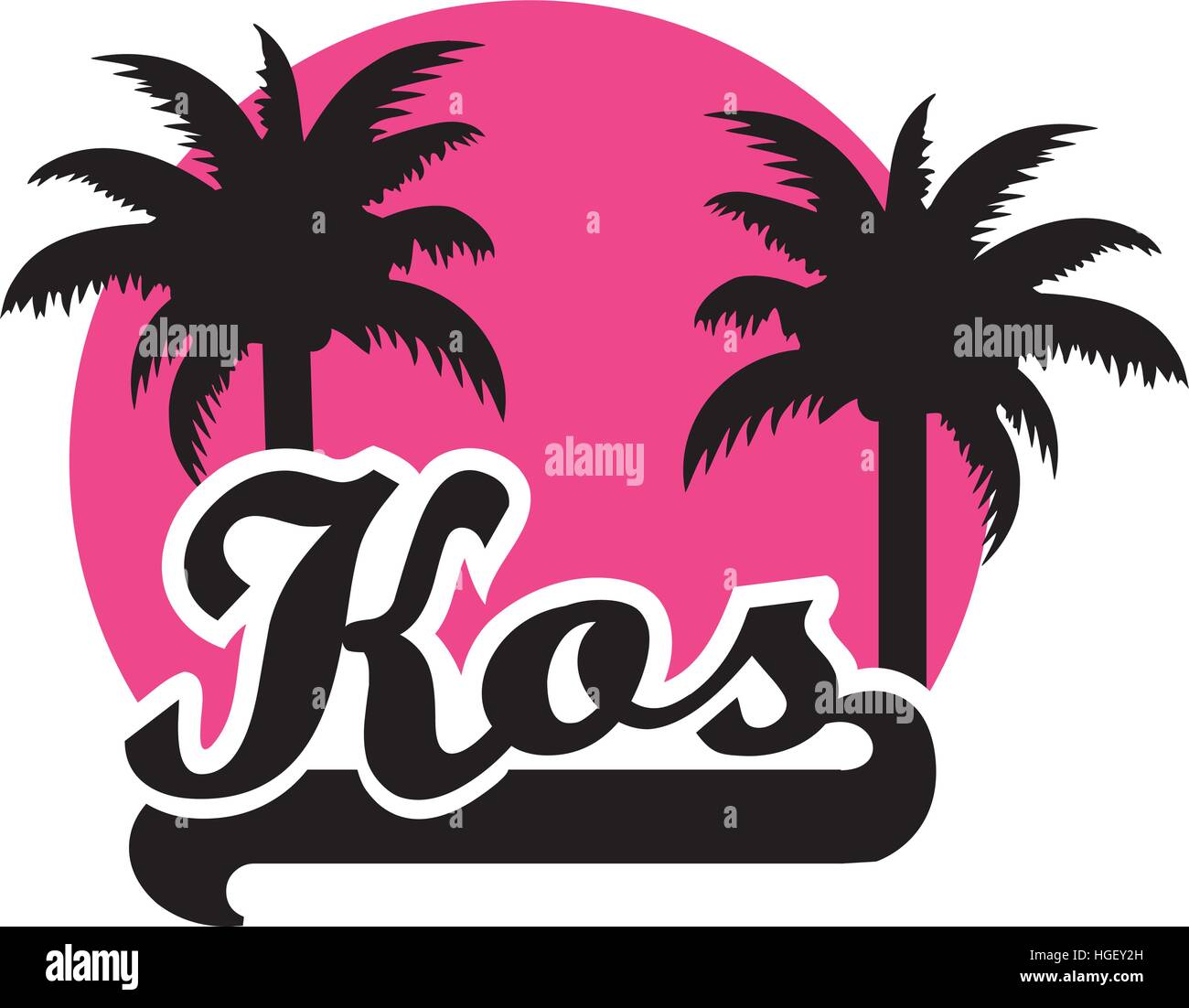 Island kos map hi-res stock photography and images - Alamy