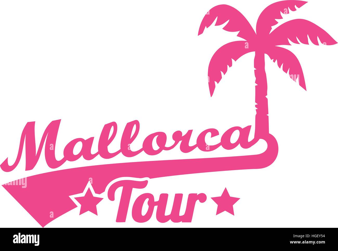 Mallorca tour with palm Stock Vector Image & Art - Alamy