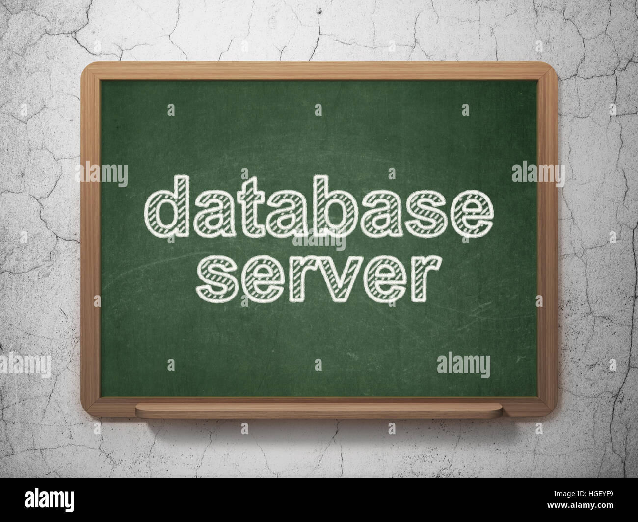 Database concept: Database Server on chalkboard background Stock Photo ...