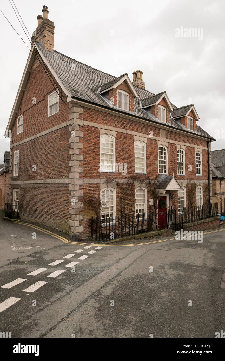 Village life in rural Wales : Llanfyllin, Powys Wales UK Stock Photo ...
