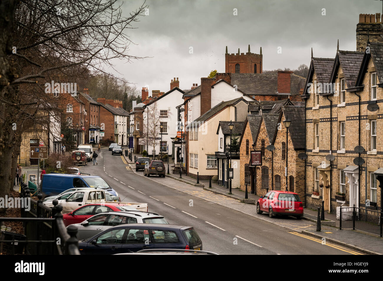 Village life in rural Wales : Llanfyllin, Powys Wales UK Stock Photo ...