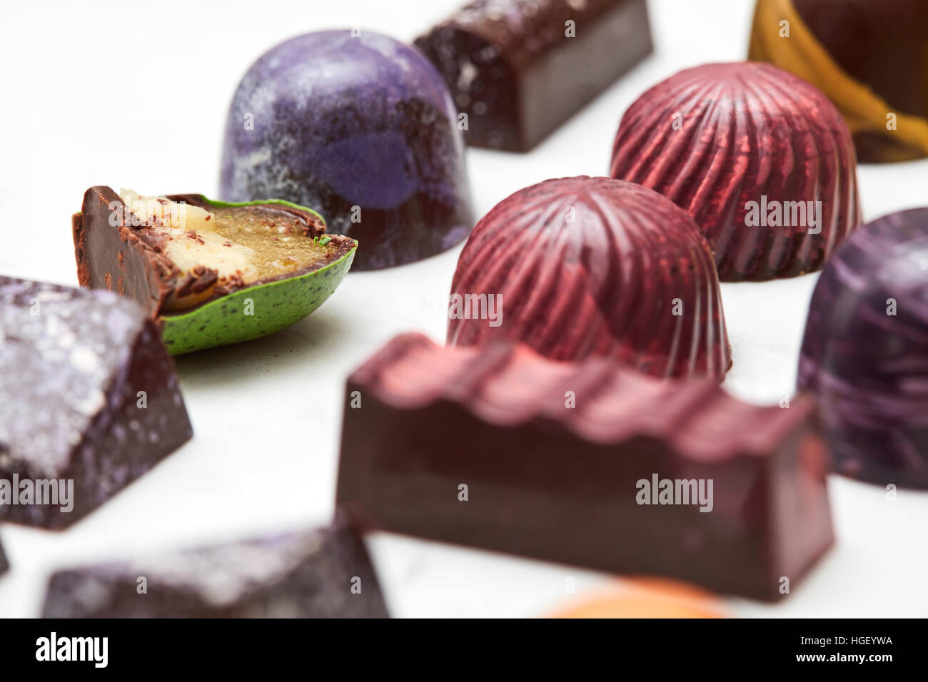 Set of various hand-made candies Stock Photo - Alamy