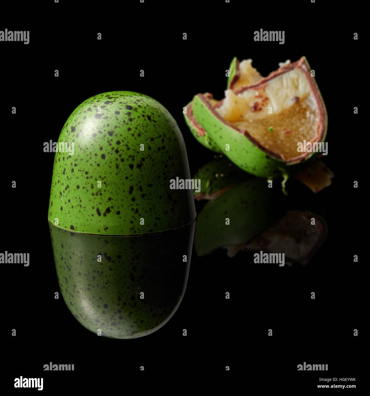 chocolate candy on black background Stock Photo - Alamy