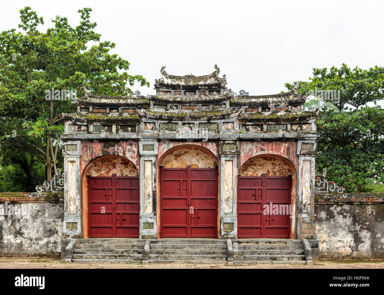 Dai Hong Mon Gate at Minh Mang Tomb - Vietnam, Asia Stock Photo - Alamy