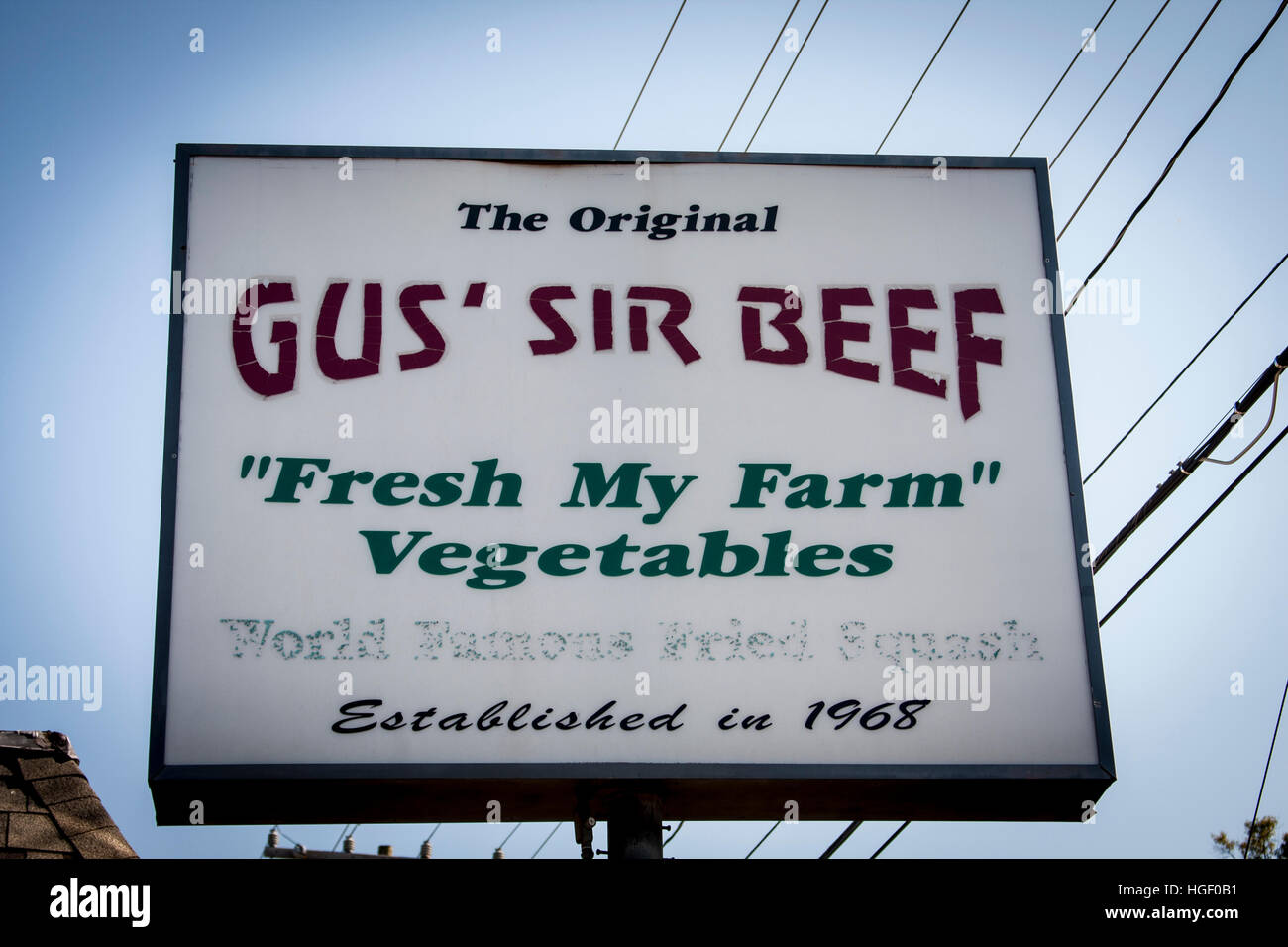 Gus's Sir Beef Restaurant in Charlotte, NC Stock Photo - Alamy