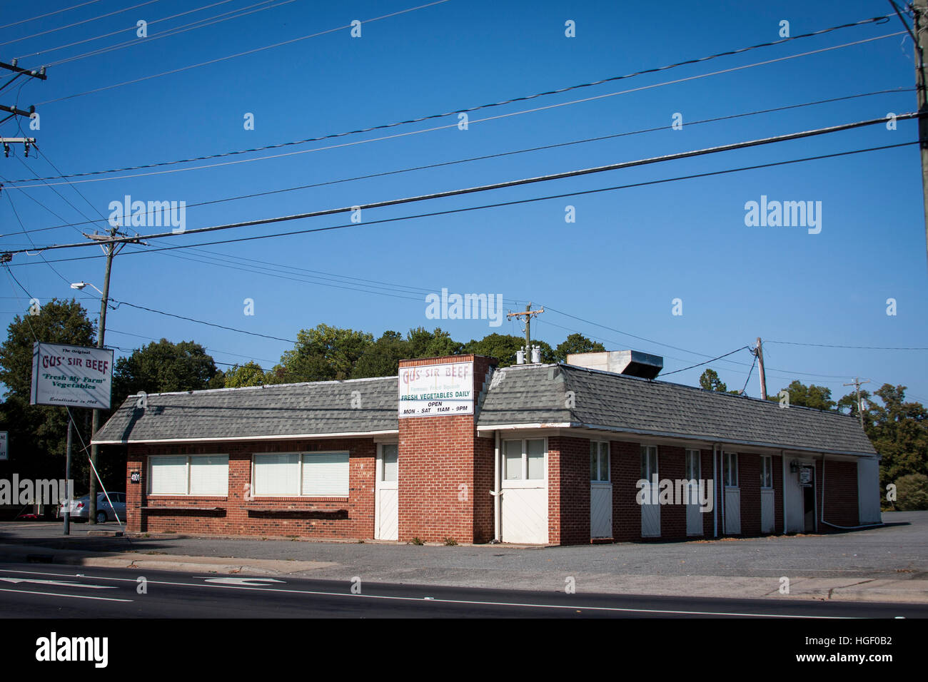 Gus's Sir Beef Restaurant in Charlotte, NC Stock Photo - Alamy