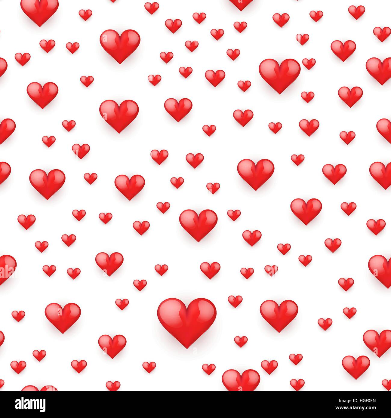 Seamless pattern beautiful red heart Stock Vector Image & Art - Alamy